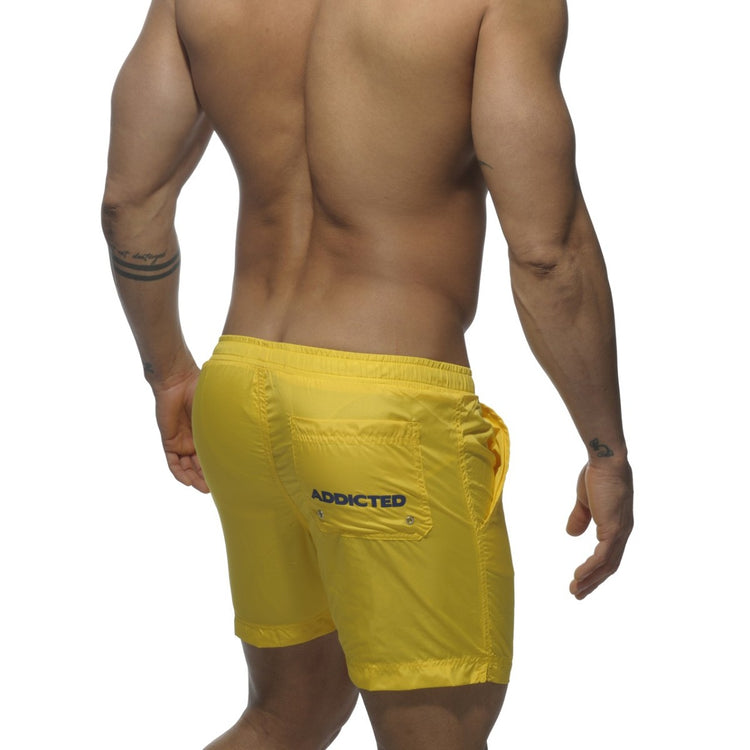 BASIC ADDICTED SWIM LONG SHORTS - YELLOW | ADDICTED SA