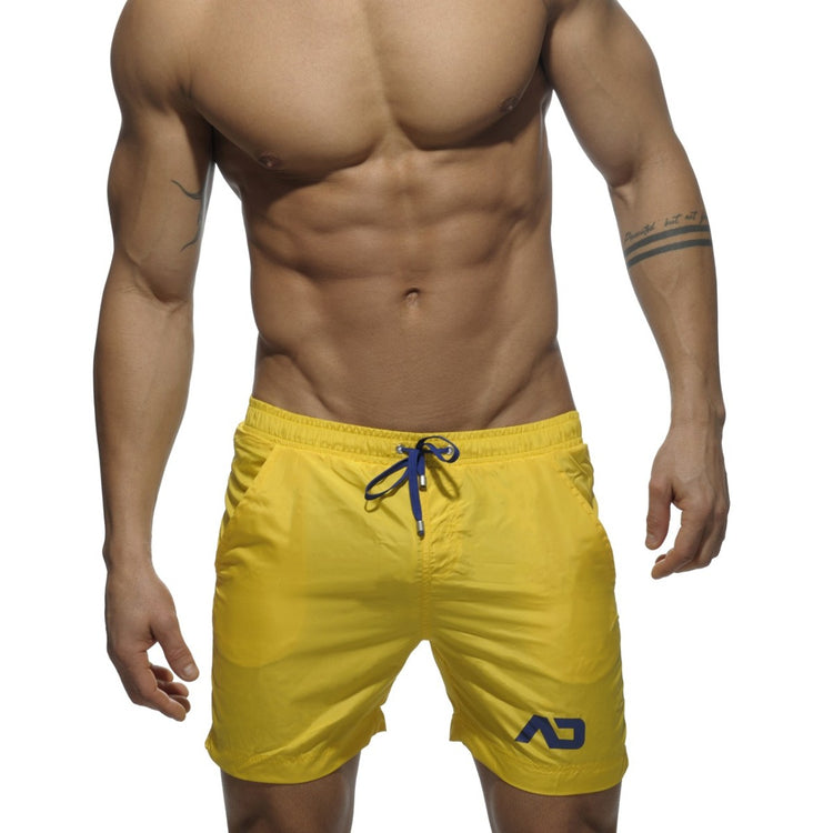 BASIC ADDICTED SWIM LONG SHORTS - YELLOW | ADDICTED SA
